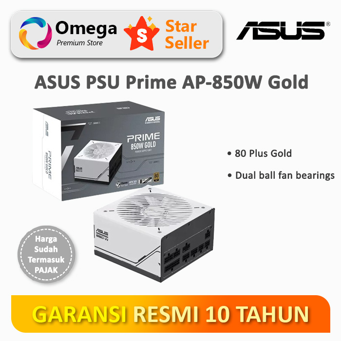 Jual PSU Asus Prime AP-850W Gold Full Modular Power Supply | Shopee ...