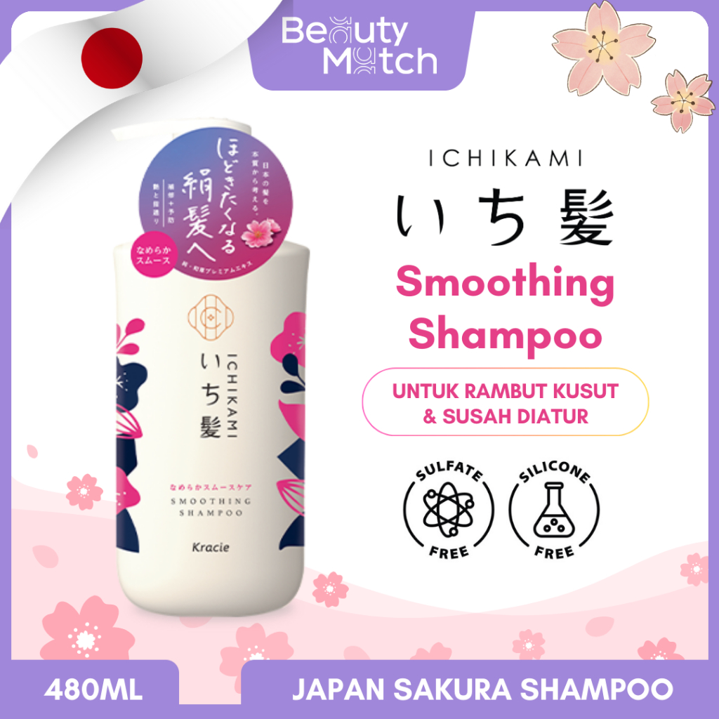 Jual Ichikami Smoothing Care Shampoo - 480ml | Shopee Indonesia