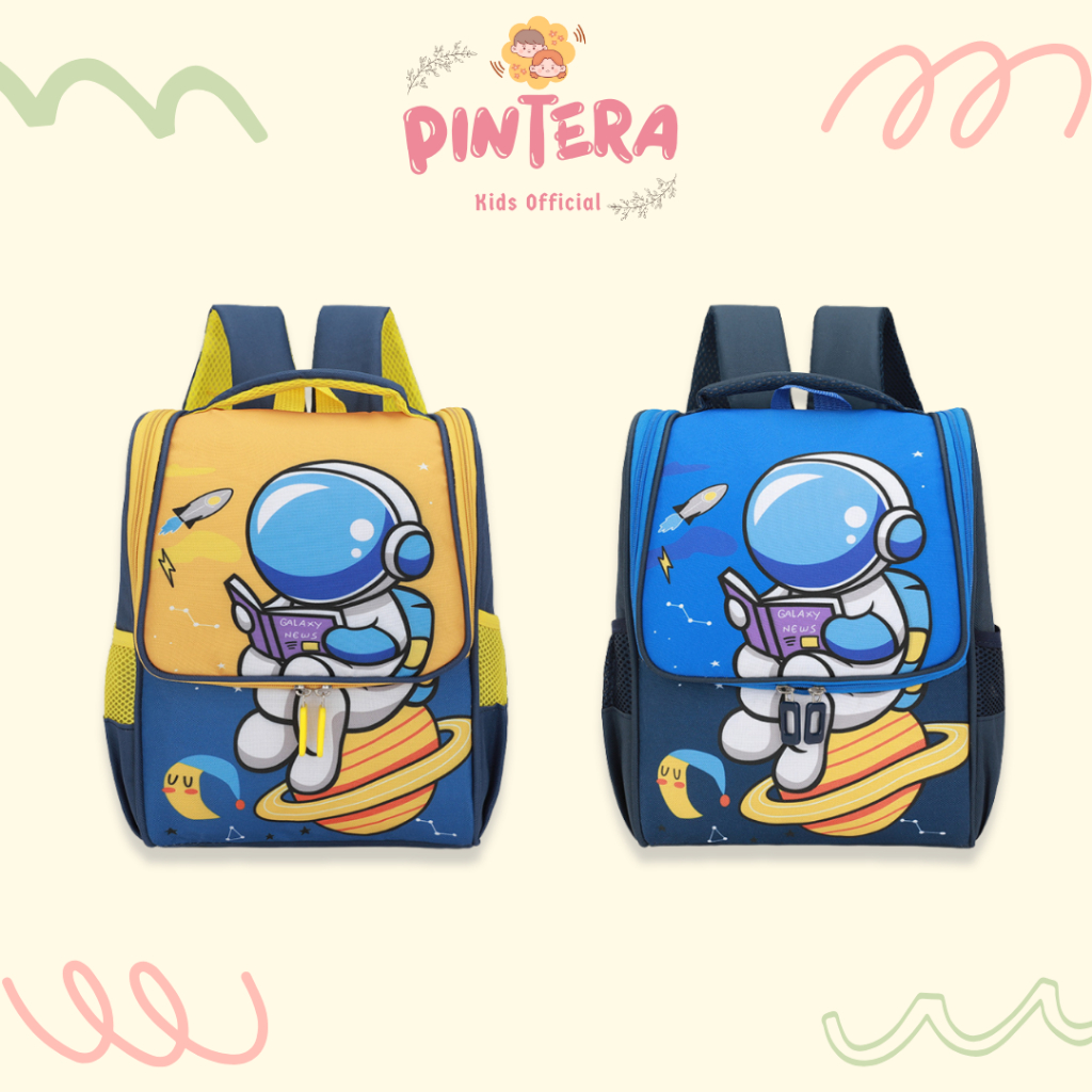 Jual Pintera - Tas Sekolah Anak Laki - Laki PAUD TK motif Astronot ...