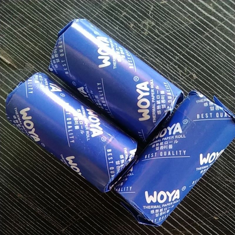 Jual KERTAS THERMAL WOYA 57 X 30 KERTAS ROLL EDC | Shopee Indonesia
