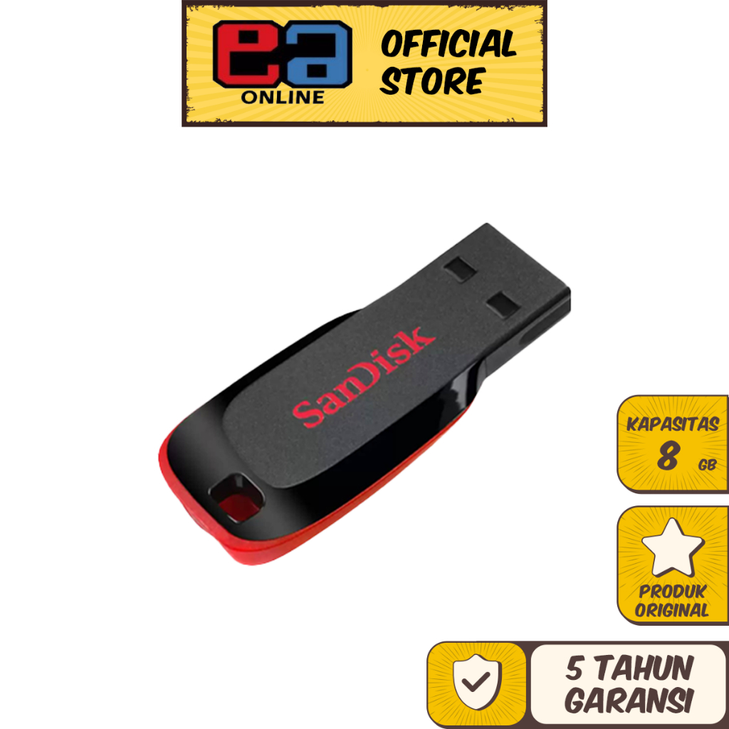 Jual SanDisk CZ50 Cruzer Blade USB 2.0 8GB - Flashdisk | Shopee Indonesia