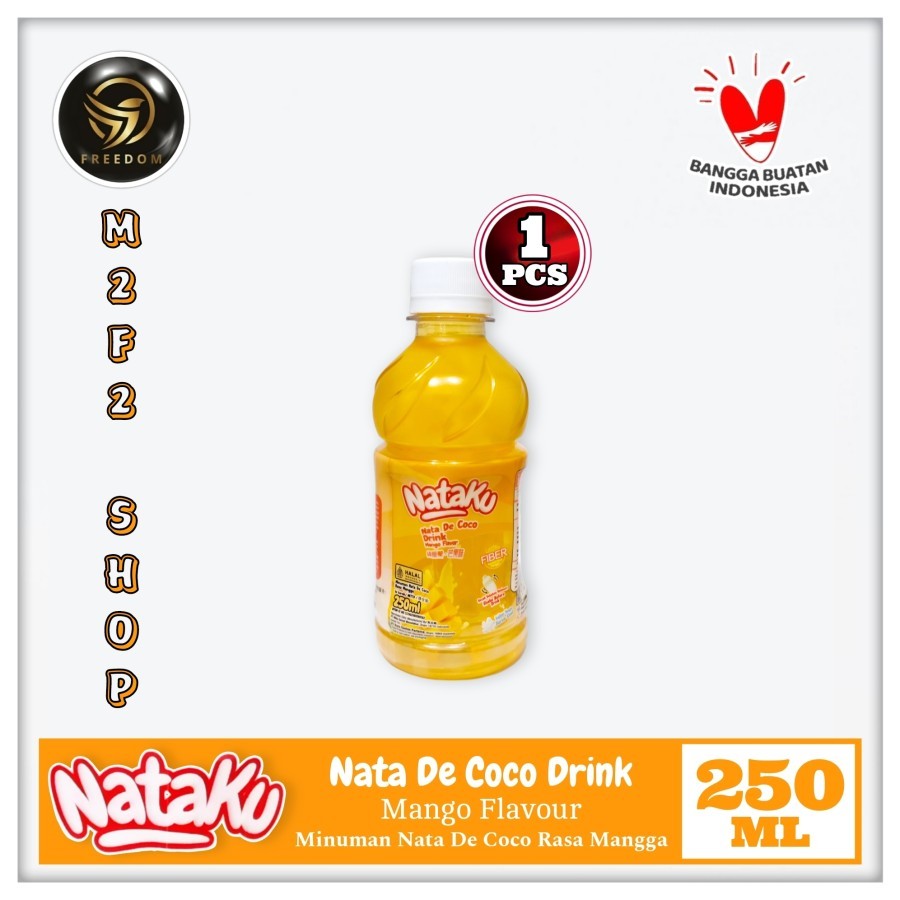 Jual Nataku Nata De Coco Drink Mango Flavor | Rasa Mangga Botol Pet ...