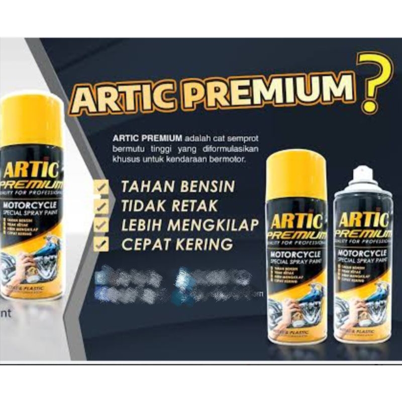 Jual ARTIC PREMIUM SEMUA WARNA uk. 400 ml PILOX /CAT SEMPROT TAHAN BENSIN, TIDAK RETAK, HASIL ...
