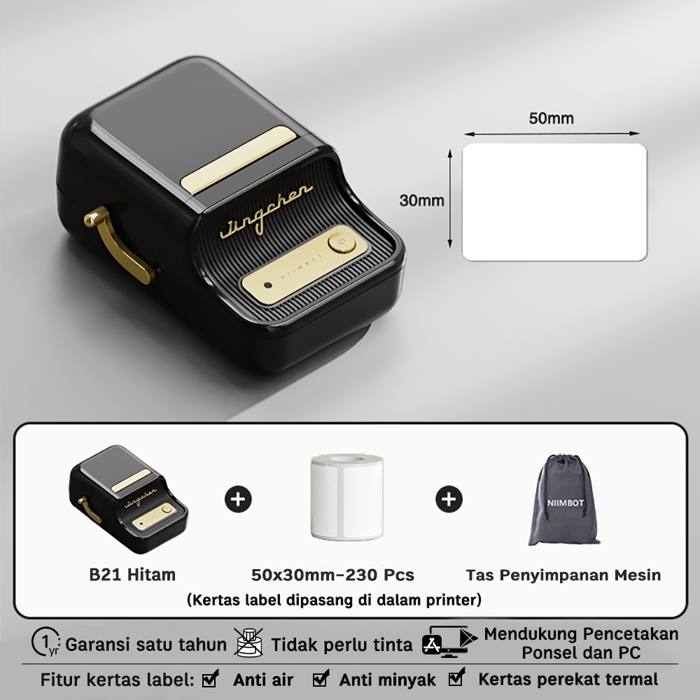 Jual NIIMBOT B21 B1 Pencetak Label Termal, Printer Label Portabel ...