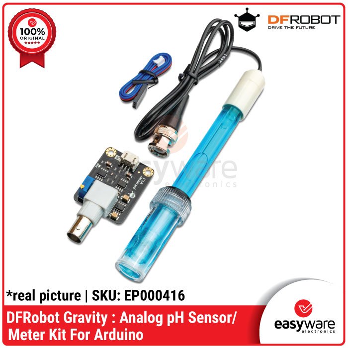 Jual DFROBOT GRAVITY ANALOG PH SENSOR METER KIT FOR ARDUINO | Shopee Indonesia
