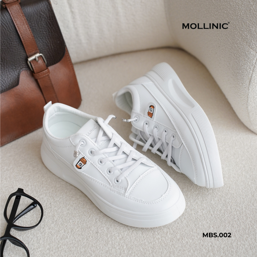 Jual MOLLINIC - Sepatu Sneakers Wanita Kets Putih Hitam Sport Shoes ...