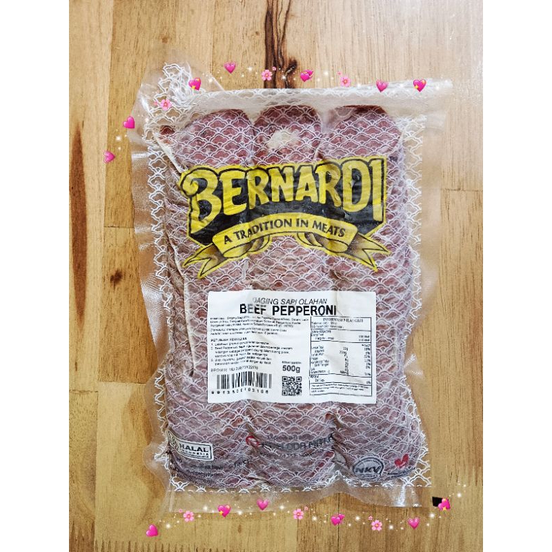 Jual BEEF PEPPERONI BERNARDI 500GR | Shopee Indonesia