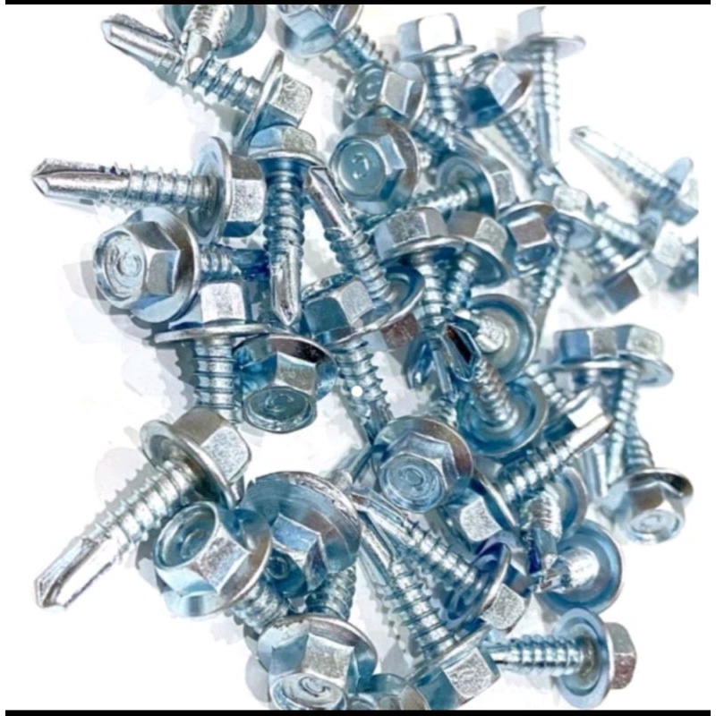 Jual 100 pcs baut baja ringan/baut roofing moon lion ukuran 10x16 ...