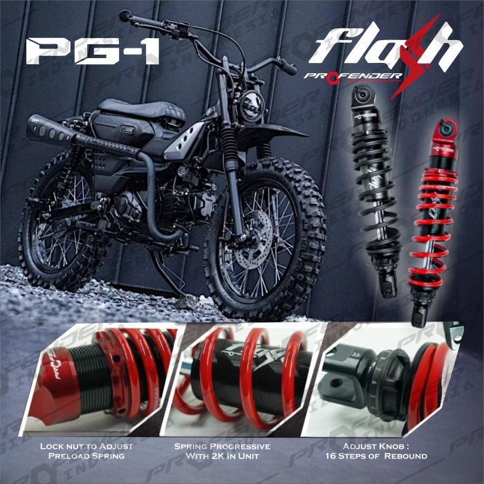 Jual FLASH Series - Suspensi Shock Sockbreaker PROFENDER Motor Bike ...