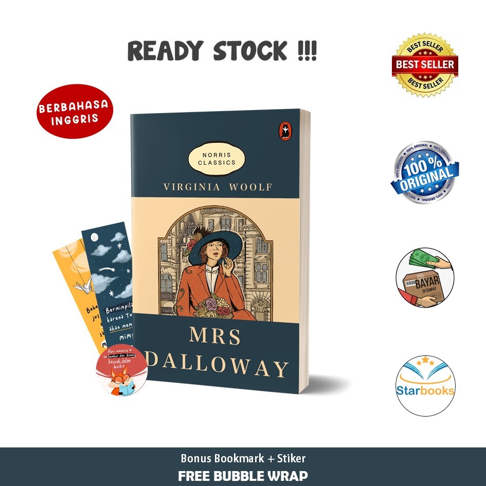 Jual Buku Mrs Dalloway By Virginia Woolf - Norris (Novel Inggris ...