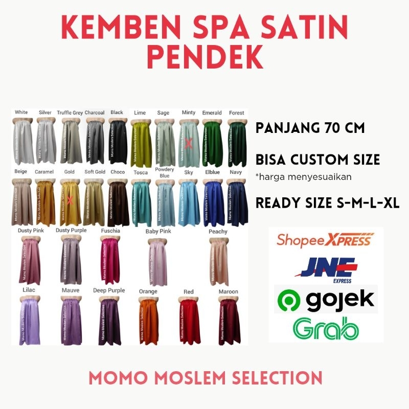 Jual Kemben Spa PENDEK SATIN VELVET Facial Lulur Ratus Salon Kain ...