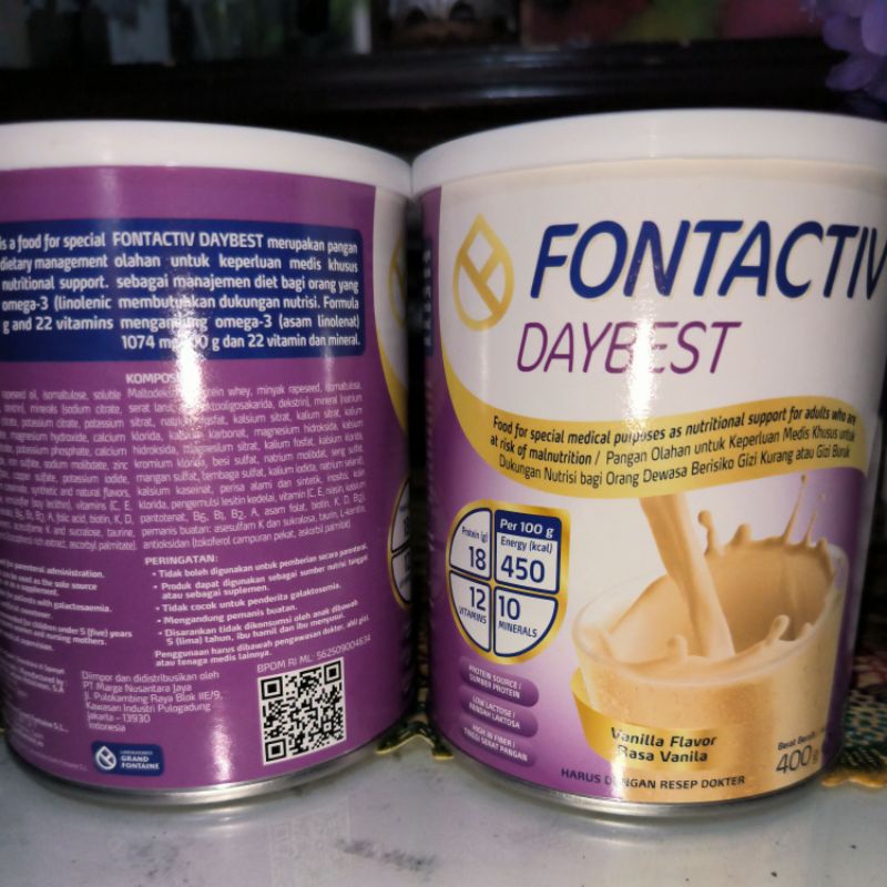 Jual FONTACTIVE DAYBEST / FONTACTIV DAYBEST 400GR VANILW (EXP 2026 ...
