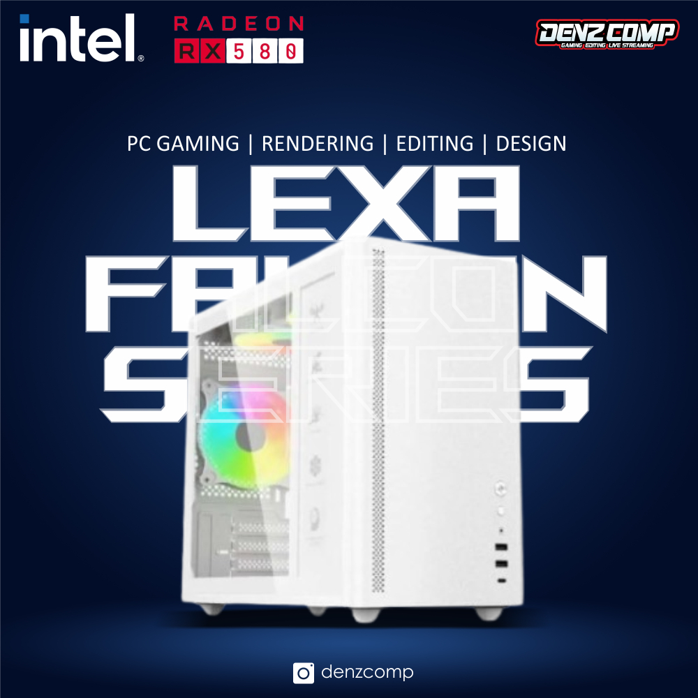 Jual LEXA FALCON SERIES PC Gaming Core i3 12100F | RX 580 8GB | 16GB ...