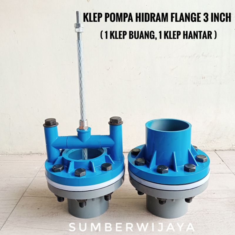 Jual POMPA HIDRAM FLANGE 3 INCH ( 1 KLEP HANTAR, 1 KLEP BUANG ...