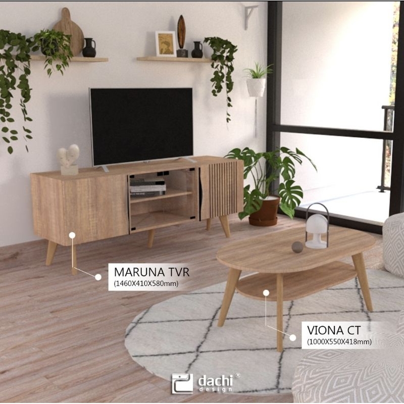 Jual Rak TV / Meja TV Minimalis klasik Maruna Tv Rak Brown | Shopee ...