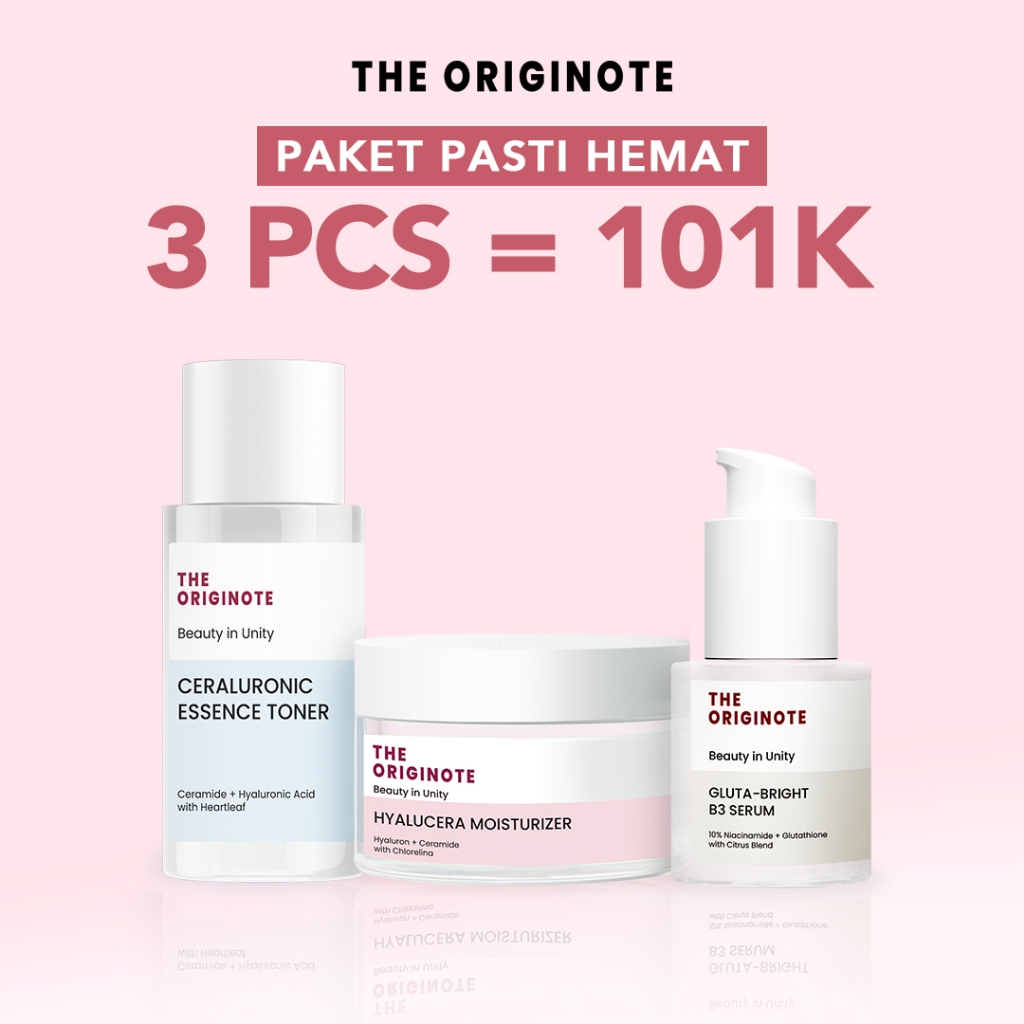 Jual SPECIAL BUNDLE 3in1 The Originote Paket Skincare Moisturizer Serum ...