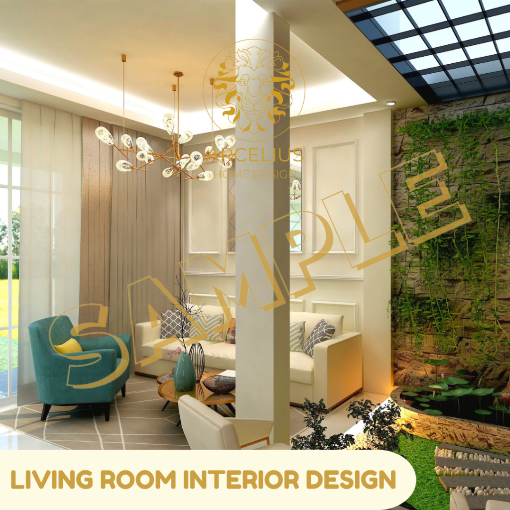 Jual Jasa Desain Interior Ruang Tamu Living Room Interior Design ...