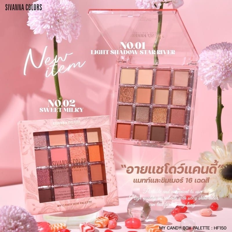 Jual Sivanna Colors Eyeshadow My Candy Box Pallete HF150 | Shopee Indonesia
