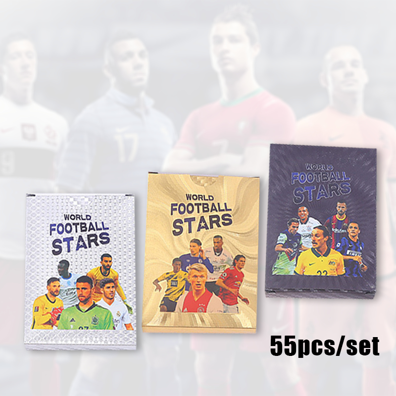 Jual 55pcs Football Card World Soccer Star Collection Cards Kartu ...