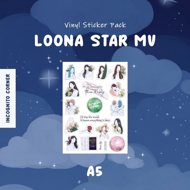 Jual Sticker Pack_Stiker Vinyl_Stiker Loona_Orbit Star MV | Shopee ...