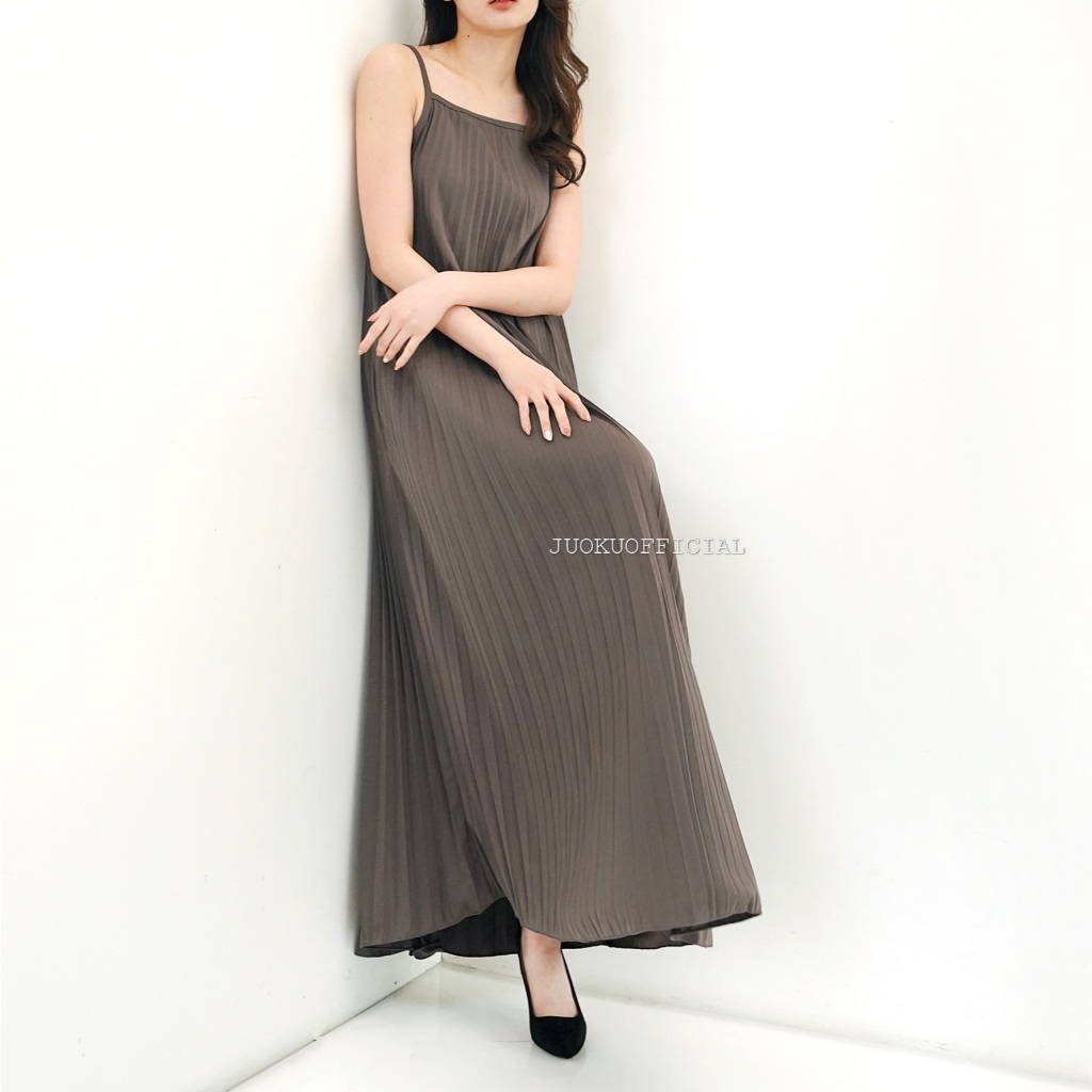 Jual Inner Dress Plisket Mayung / Dress Polos Plisket / Inner Plisket ...