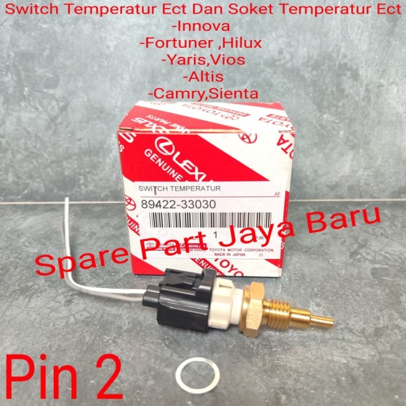 Jual Switch Ect Sensor Temperatur Dan Soket Ect Fortuner Vios Original ...