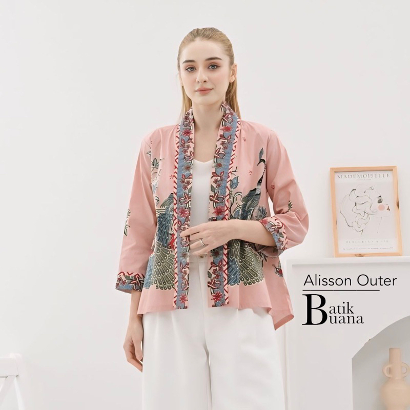 Jual Outer Batik Wanita - Alisson Outer - Blazer Batik - Batik Modern ...