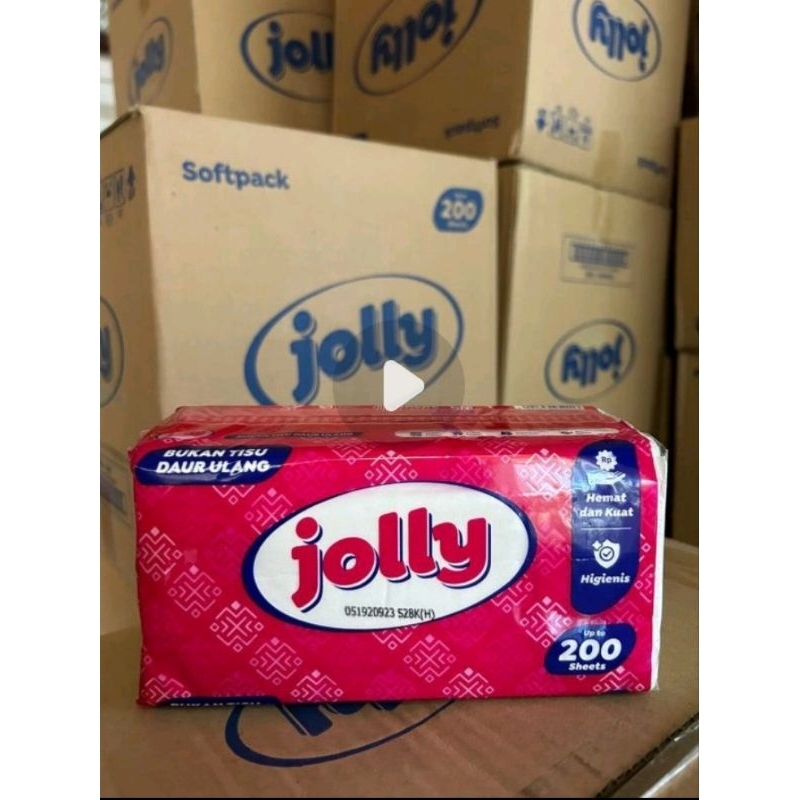 Jual Tisu Jolly 200 sheet / 2 Ply, Tissue Facial [1Karton - 48Pcs ...