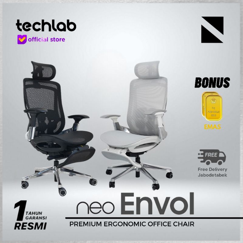 Jual Noir Neo Envol C2 Premium Ergonomic Office Chair Kursi Kantor ...
