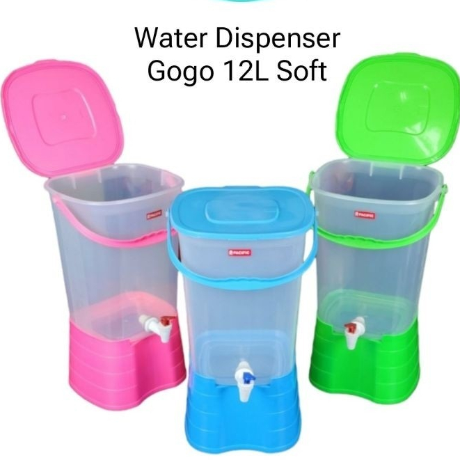 Jual DISPENSER GOGO 12 LT SOFT PACIFIC Plastik Food Grade 12 Liter ...