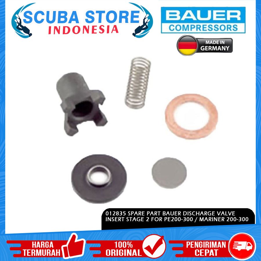 Jual 012835 Spare Part Compressor Bauer Discharge Valve Katup Stage 2 ...
