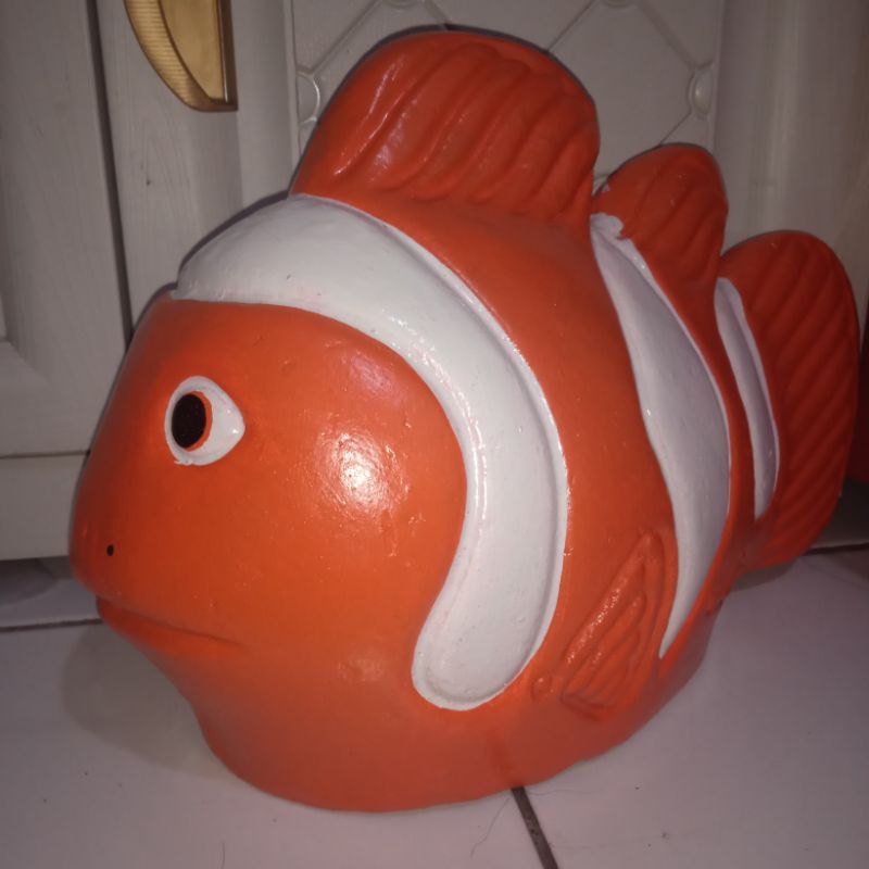 Jual Celengan ikan Nemo jumbo Tanah Liat Gerabah Tanah Liat Bakar ...