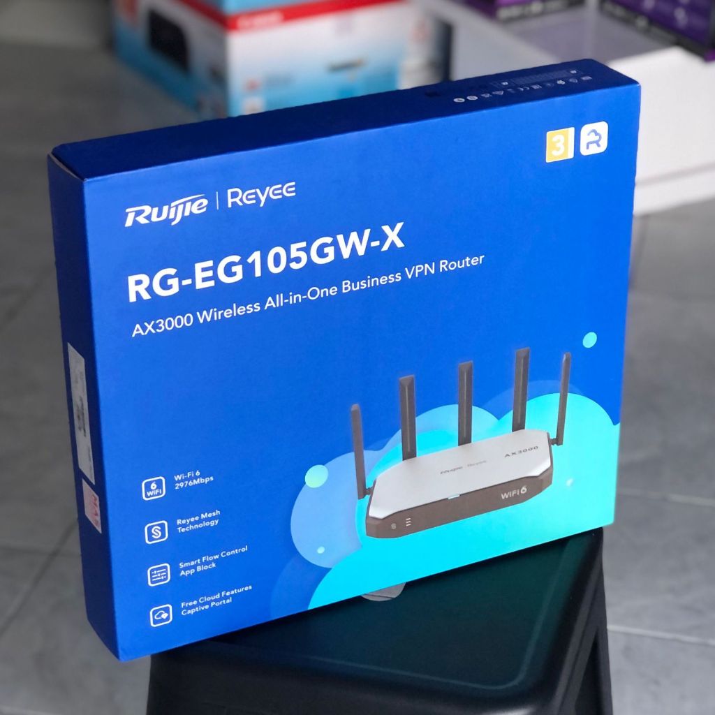 Jual Ruijie RG-EG105GW-X Wifi 6 AX3000 Wireless All in One Business Router | Shopee Indonesia