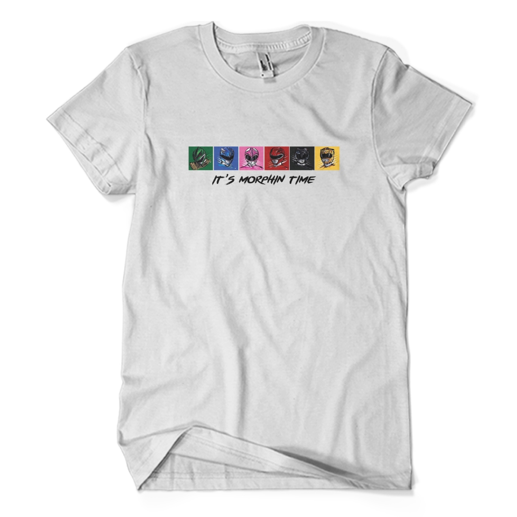 Jual Kaos Distro Premium POWER RANGER IT'S MORPHIN TIME - Baju ...