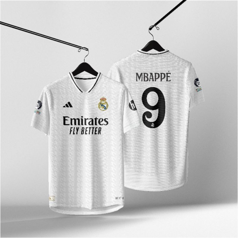 Jual Jersey Madrid Official Mbappe Nomer 9 terbaru | Shopee Indonesia