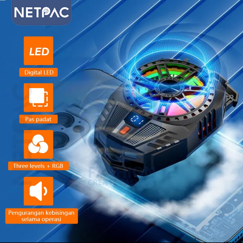 Jual NETPAC X119 Fan Cooler Radiator Digital LED Pendingin HP Cooling ...