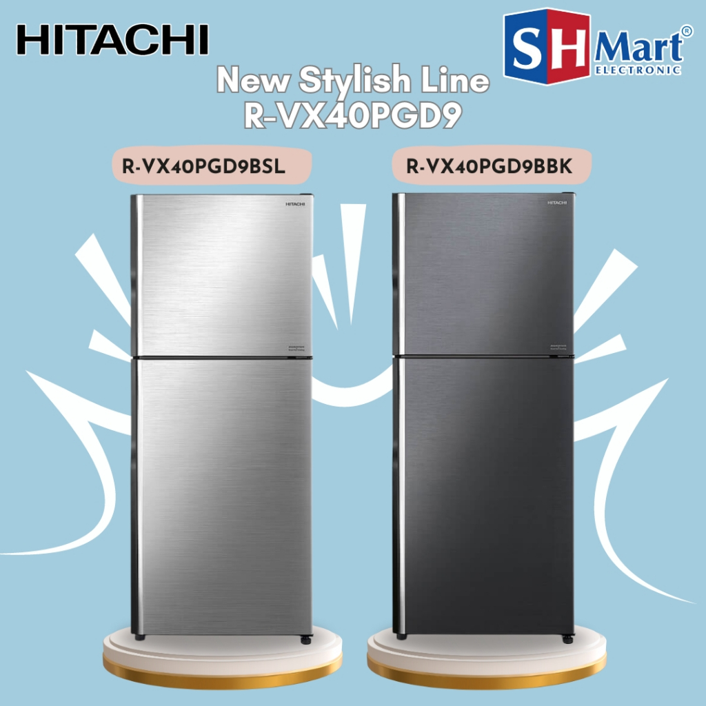 Jual KULKAS 2 PINTU HITACHI KAPASITAS 375 LITER R-VX40PGD9 / RVX40PGD9 INVERTER GARANSI RESMI ...