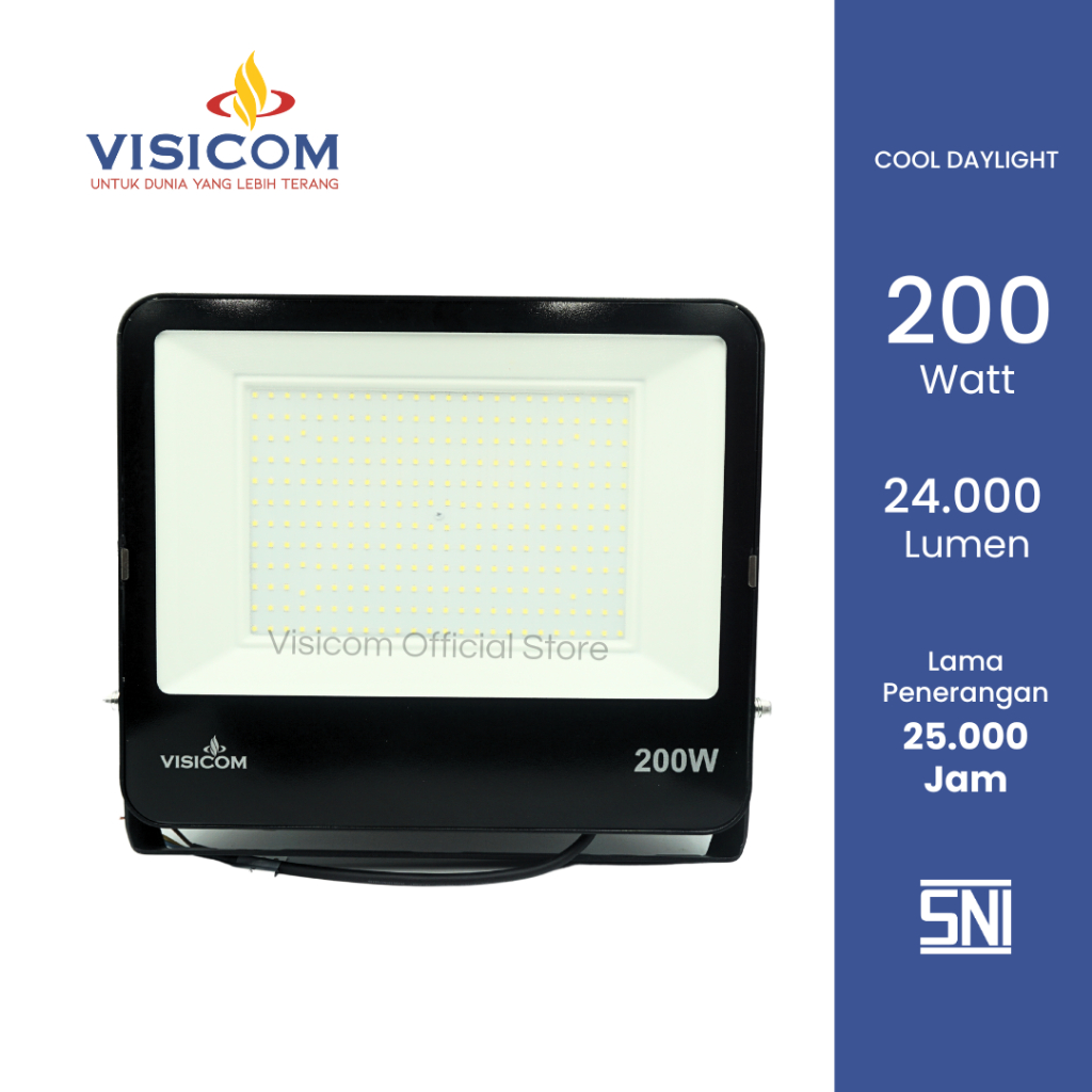 Jual VISICOM LED Floodlight Lampu Sorot 200 Watt (HIGH LUMEN) | Shopee ...
