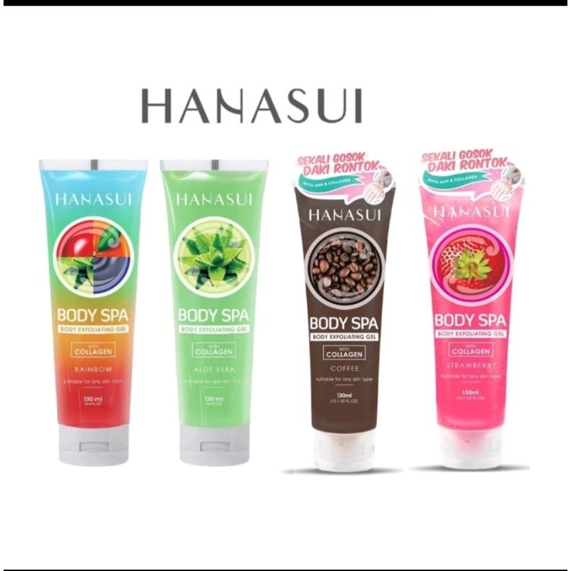 Jual HANASUI Body Spa Exfoliating Gel 130Ml | Shopee Indonesia
