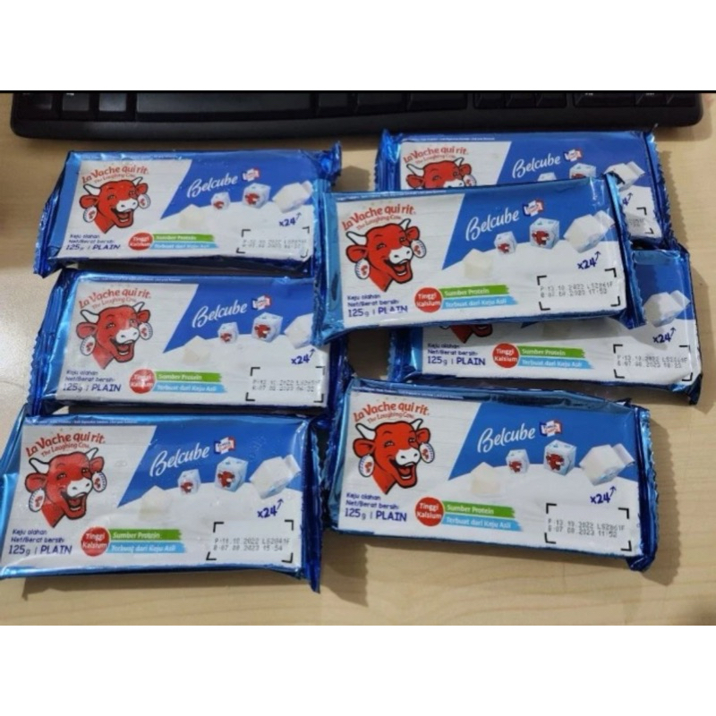 Jual BELCUBE Cheese One Bite laughing cow Keju MPASI Plain 24 cubes 125 ...