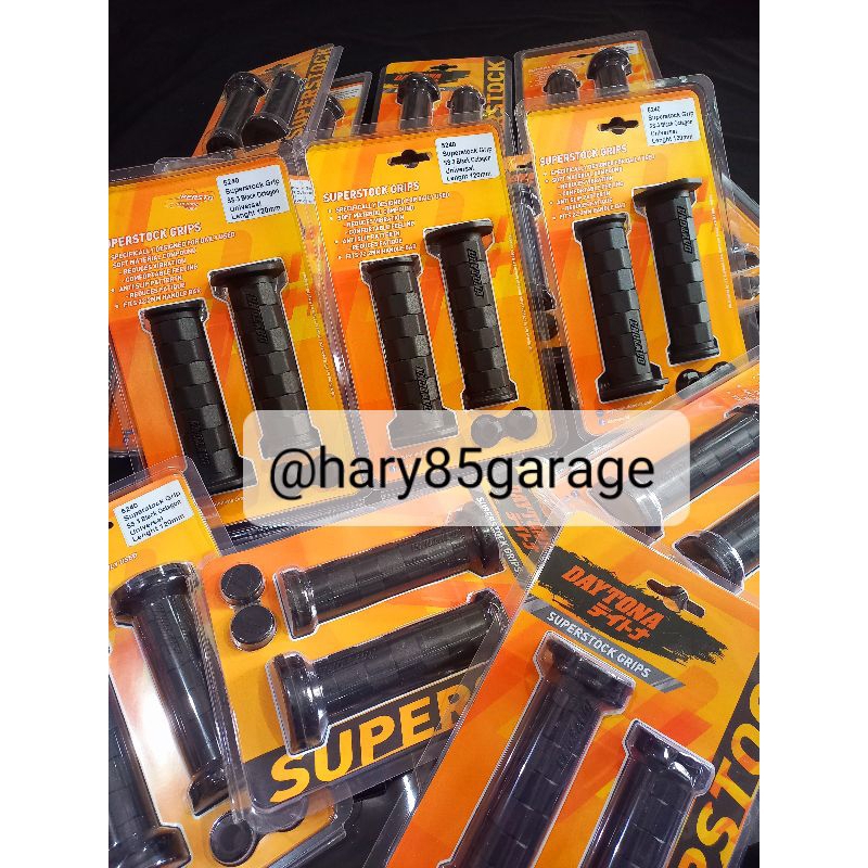 Jual HANDGRIP HANFAT GRIP DAYTONA SS3 BLACK OCTAGON UNIVERSAL ORIGINAL ...