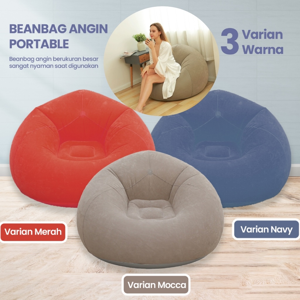 Jual Sofa angin beanbag inflatable sofa Beans Beanbag Oval Waterproof | Shopee Indonesia