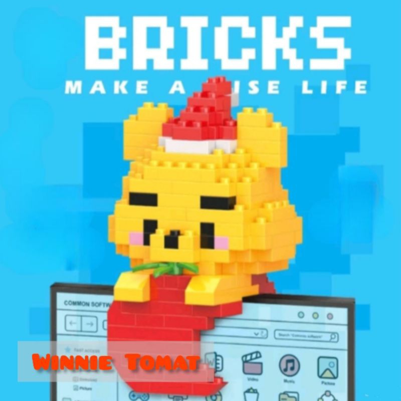 Jual Mainan Puzzle Karakter Balok Susun Bricks Kartun Mainan Anak ...