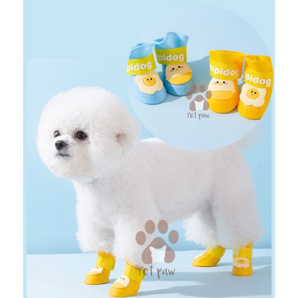 Jual Sepatu Anjing Karet Chicken Egg Boots Anabul Anti Air Hujan ...