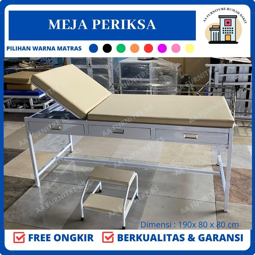 Jual Meja Periksa 3 Laci ukuran lebar custome 80cm - Meja Periksa ...