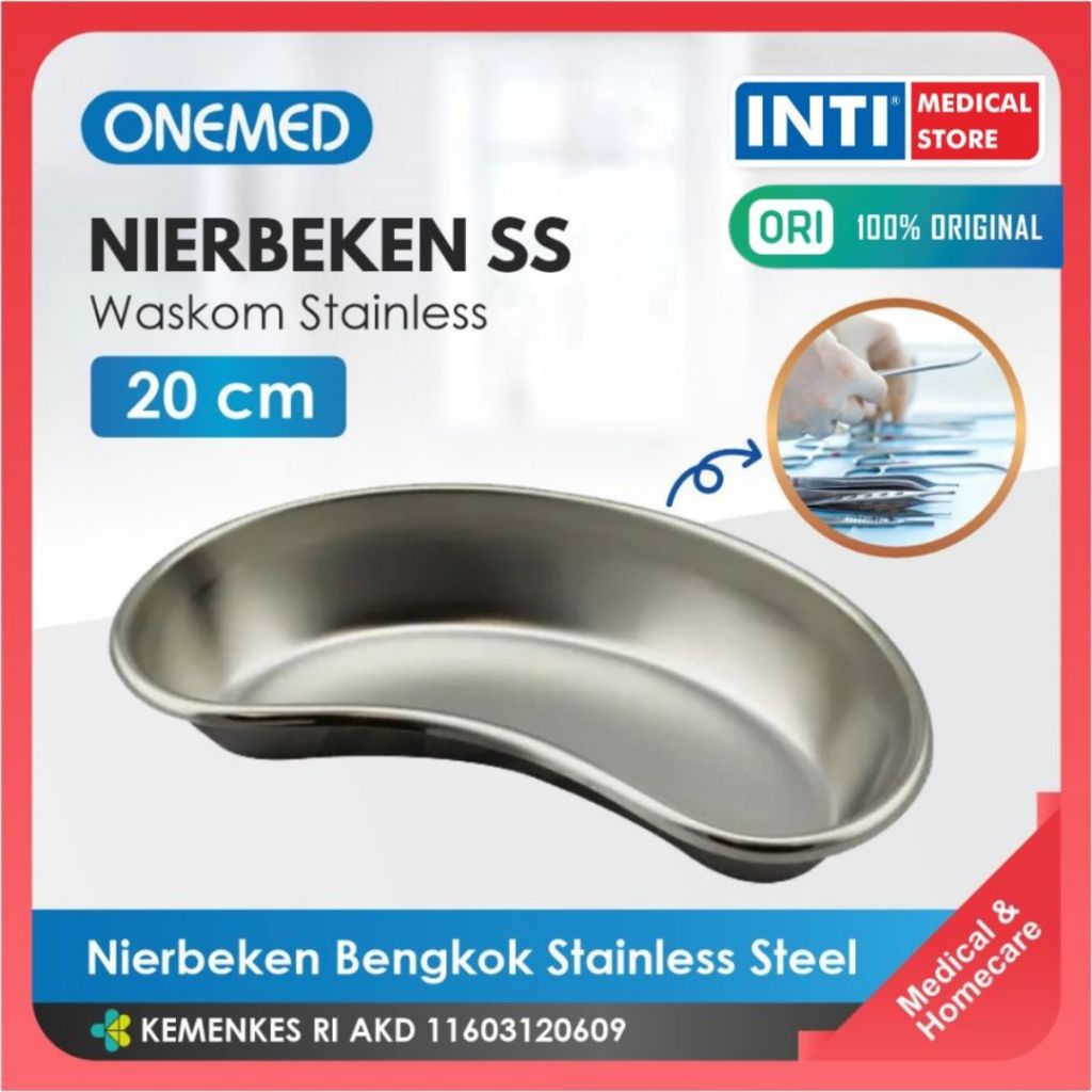 Jual Onemed | Nierbeken SS 20 Cm | Waskom Bengkok Stainless Steel ...