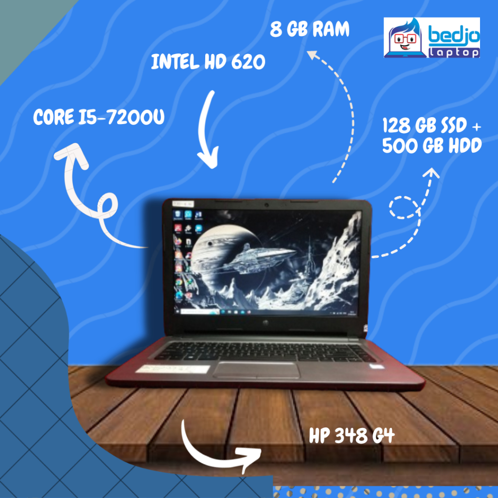 Jual BERGARANSI, HP 348 G4, CORE I5-7200U, KD BRG 7915, Lapop HP ...