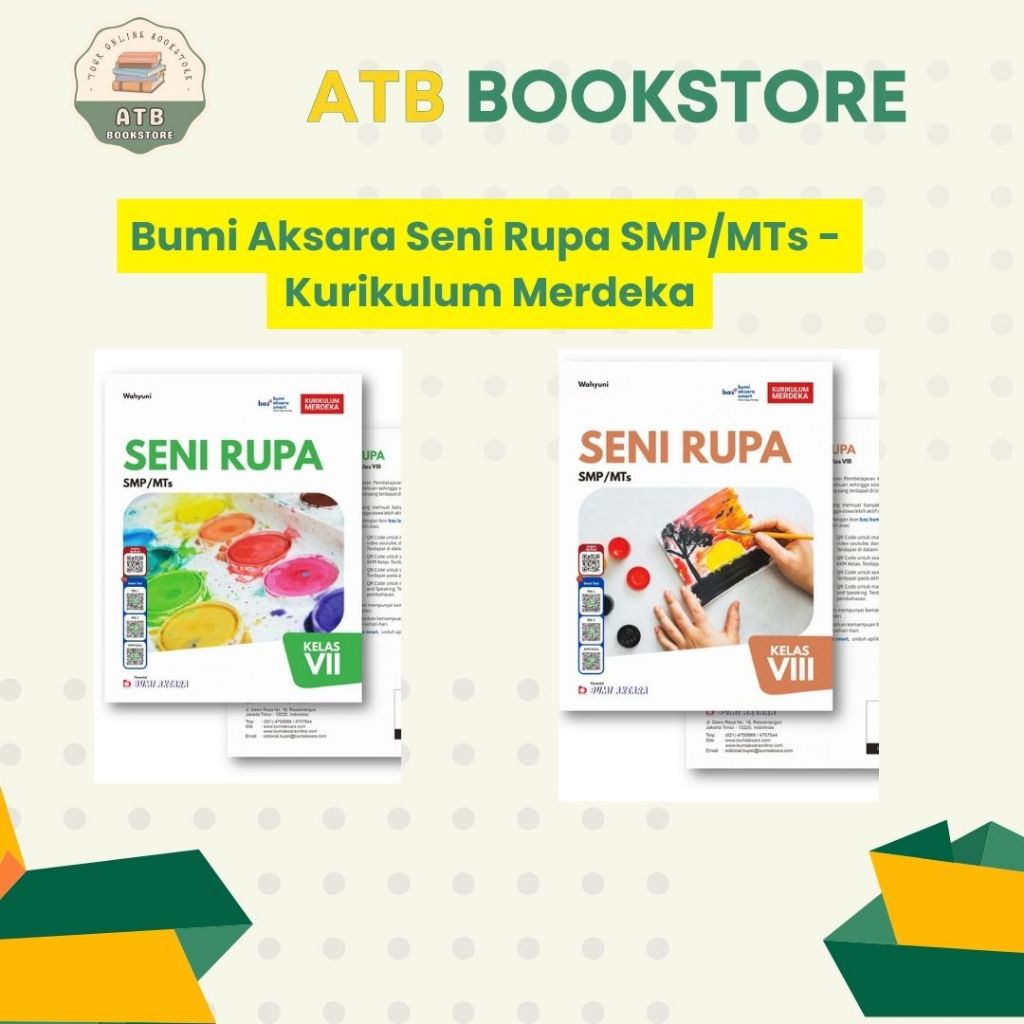 Jual Buku Seni Rupa Kelas 7, 8, 9 SMP/MTS Kurikulum Merdeka - BUMI AKSARA | Shopee Indonesia