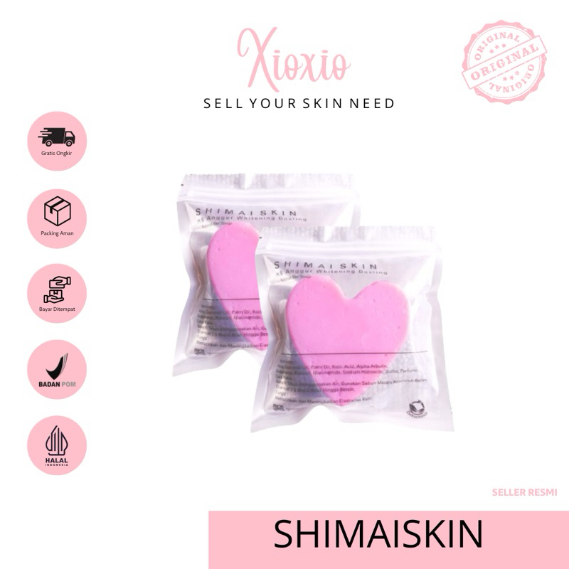 Jual SABUN HB ANGGUR WHITENING SHIMAI SKIN SABUN DOSTING + RETINOL ...