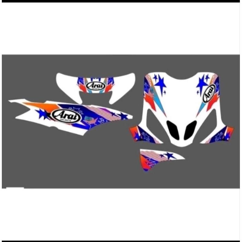 Jual STRIPING STICKER TRANSPARAN YAMAHA MIO SPORTY CUSTOM DESAIN MOTIF ...